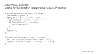 EdgeWorkers: Enabling Autonomous, Developer Friendly Programming at the Edge | PPT