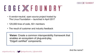 EdgeX Foundry - Open Interop Platform for the IoT Edge. | PDF