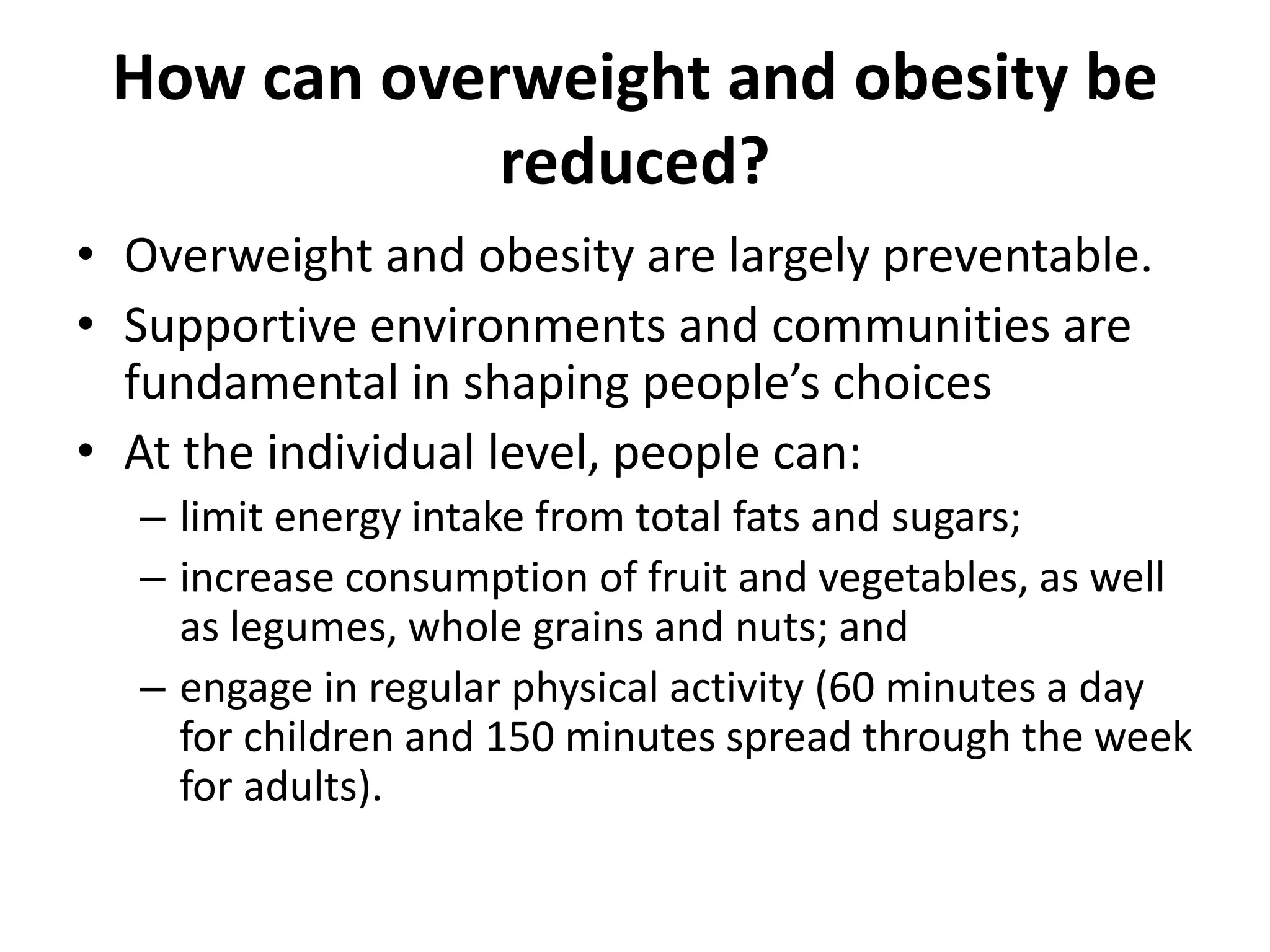 OBESITY & OVERWEIGHT ‘a modern day havoc ’ | PPTX