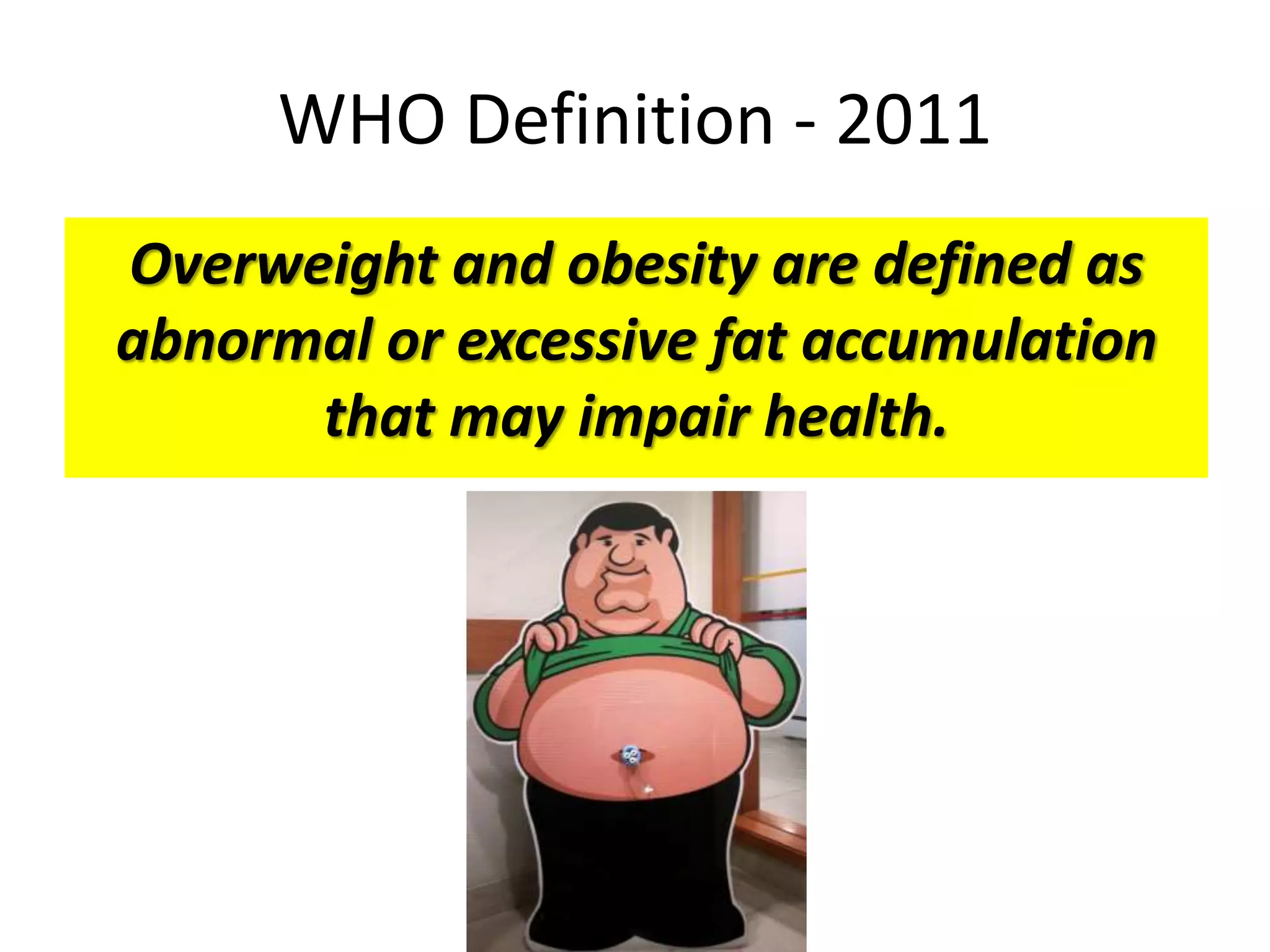 OBESITY & OVERWEIGHT ‘a modern day havoc ’ | PPTX