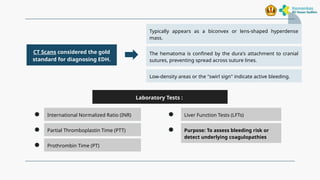 Epidural hematoma management and treatment | PPTX