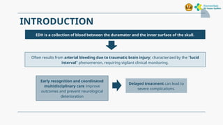 Epidural hematoma management and treatment | PPTX