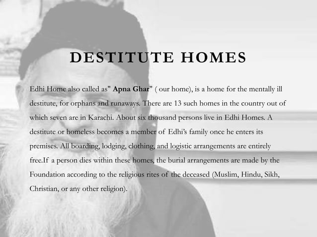 Edhi foundation | PPTX