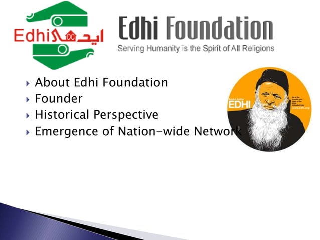 Edhi Foundation presentation | PPTX