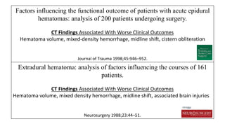 Neuroimaging Mastery Project Presentation #4: Acute Epidural Hematomas | PPT