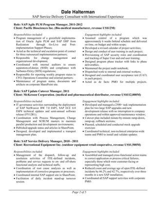 Resume of Dale Halterman | PDF