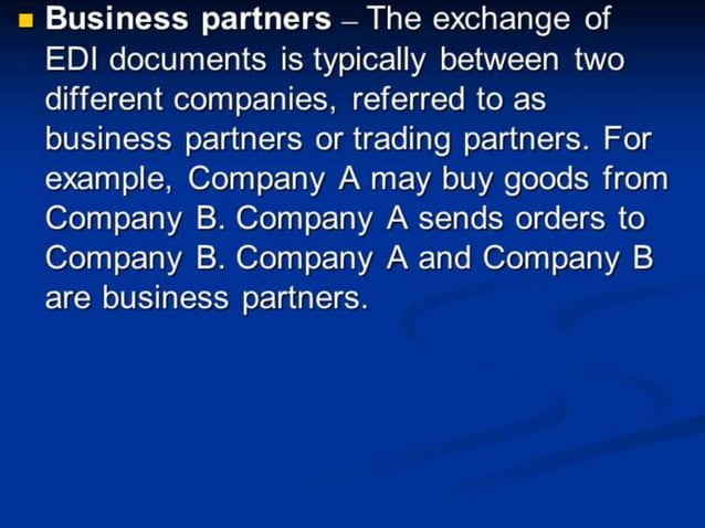EDI(ELECTRONIC DATA INTERCHANGE) | PPTX