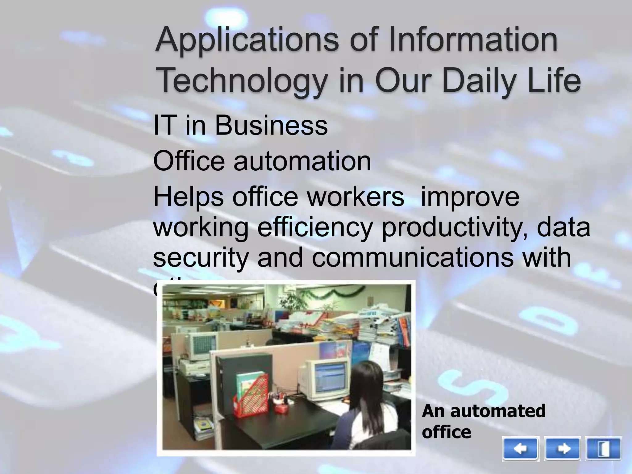 Information technology and its impact on society | PPTX