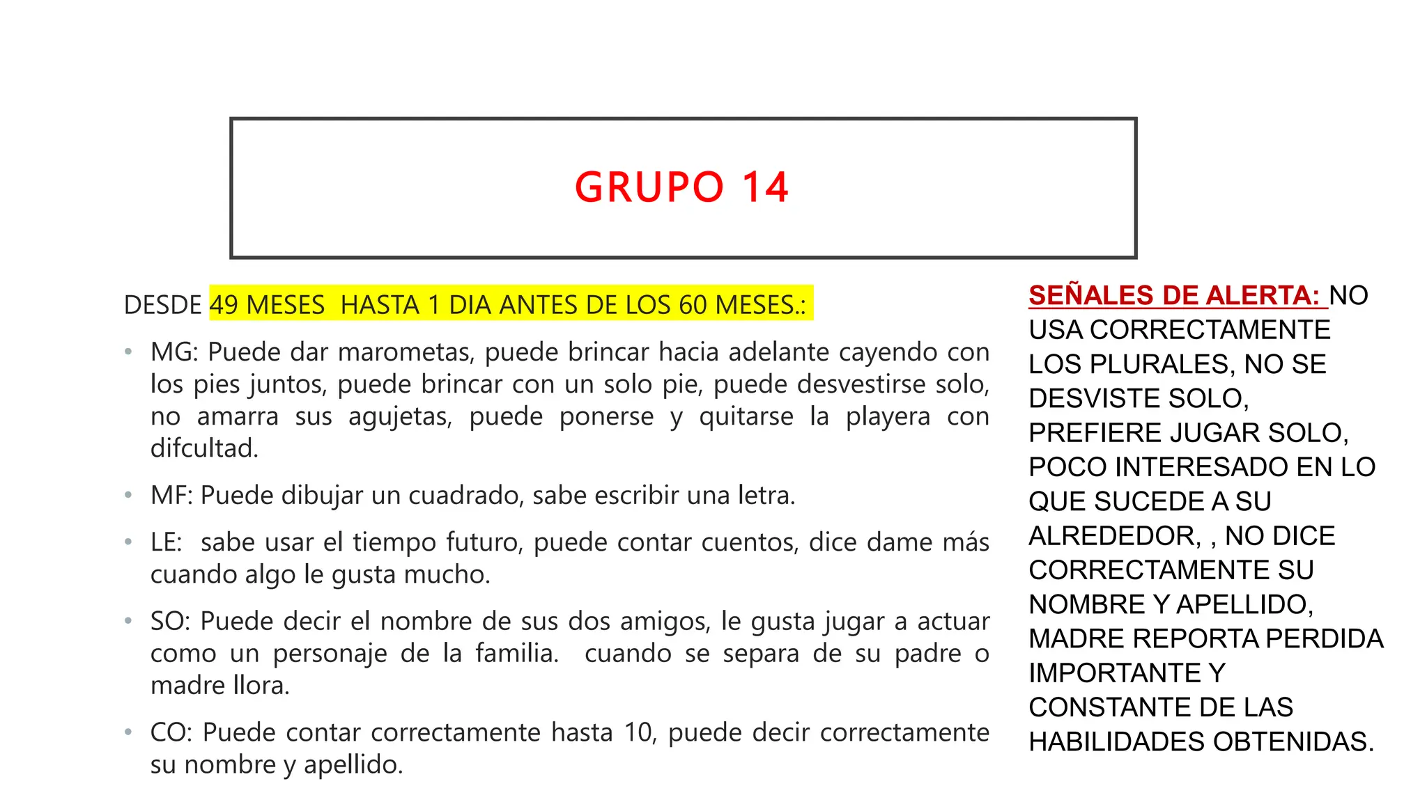 ESCALA DE DESARROLLO INFANTIL - EDI PEDIATRIA | PPTX