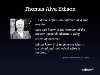 Edison Agency Presentation | PDF
