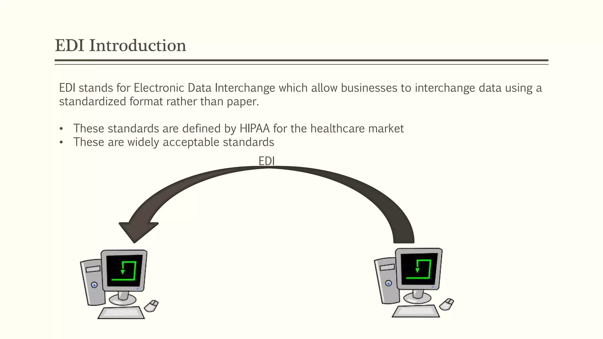Healthcare HIPAA Edi x12 basics 1 | PPTX