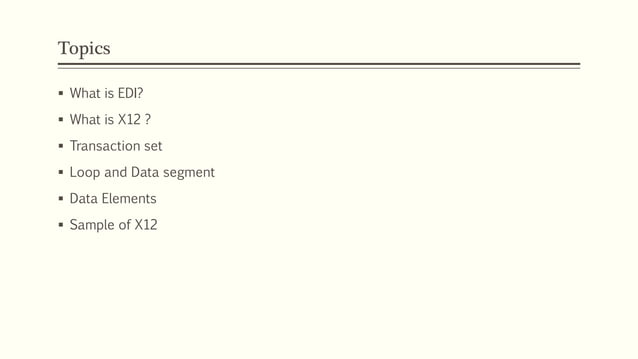 Healthcare HIPAA Edi x12 basics 1 | PPTX