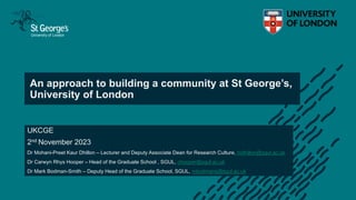 EDI23-An-approach-to-building-a-community-at-St-Georges-University-of ...