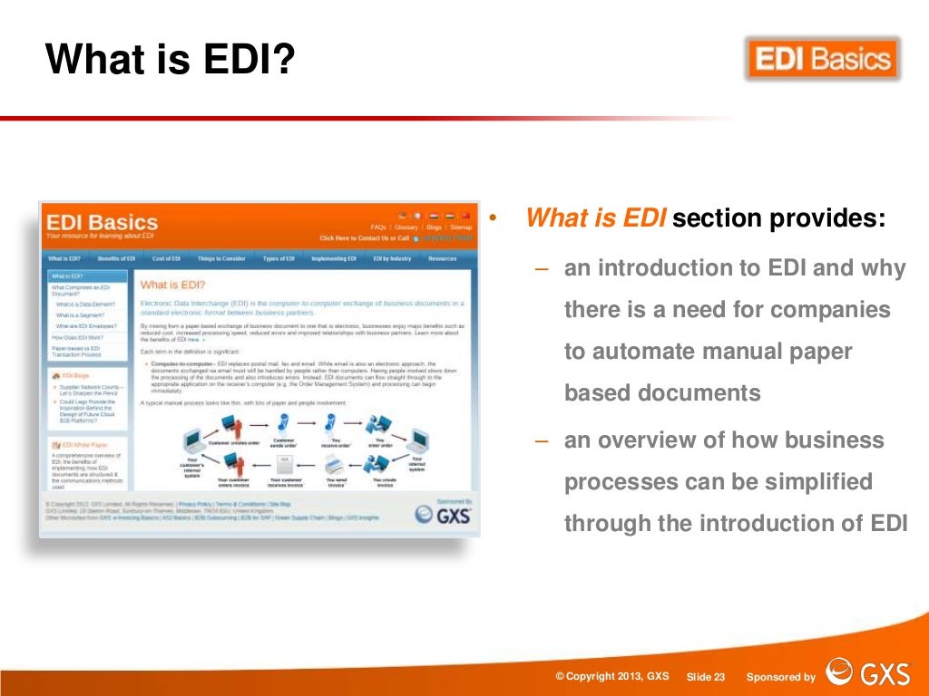 Introduction to EDI Basics