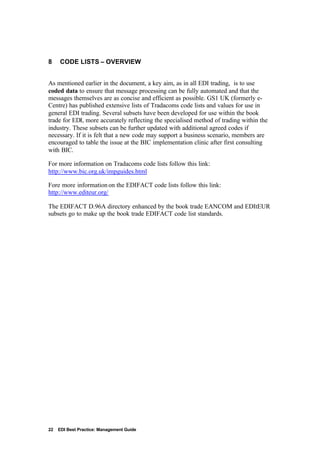 Edi Best Practice | PDF