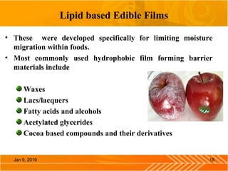 Edible coatings ppt | PPT