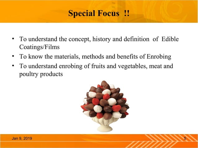 Edible coatings ppt | PPT | Desserts and Baking | Food & Drink