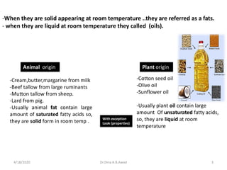 Edible fat and oil | PDF