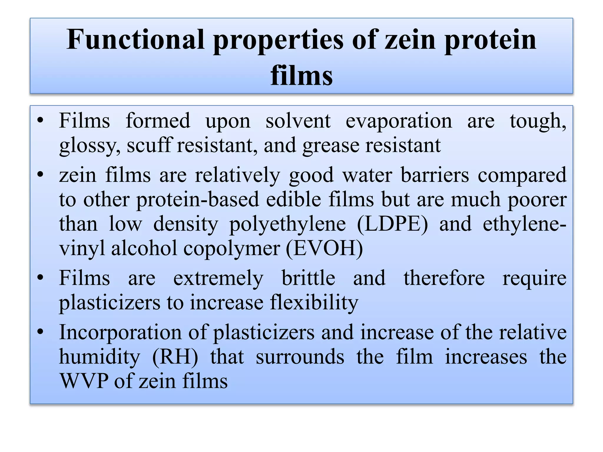 Edible film and coating from plant origin protein | PPTX