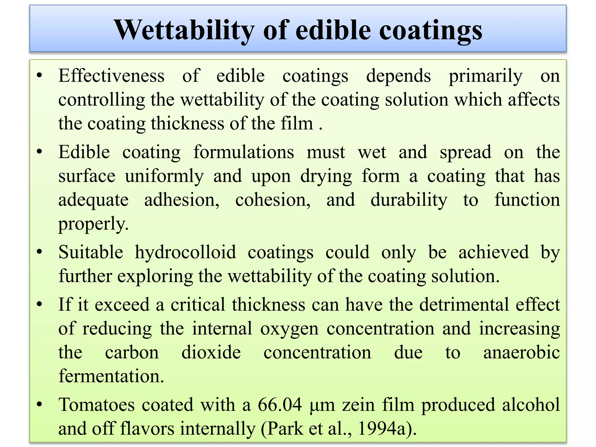 Edible film and coating from plant origin protein | PPTX