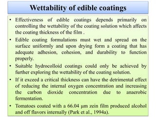 Edible film and coating from plant origin protein | PPTX