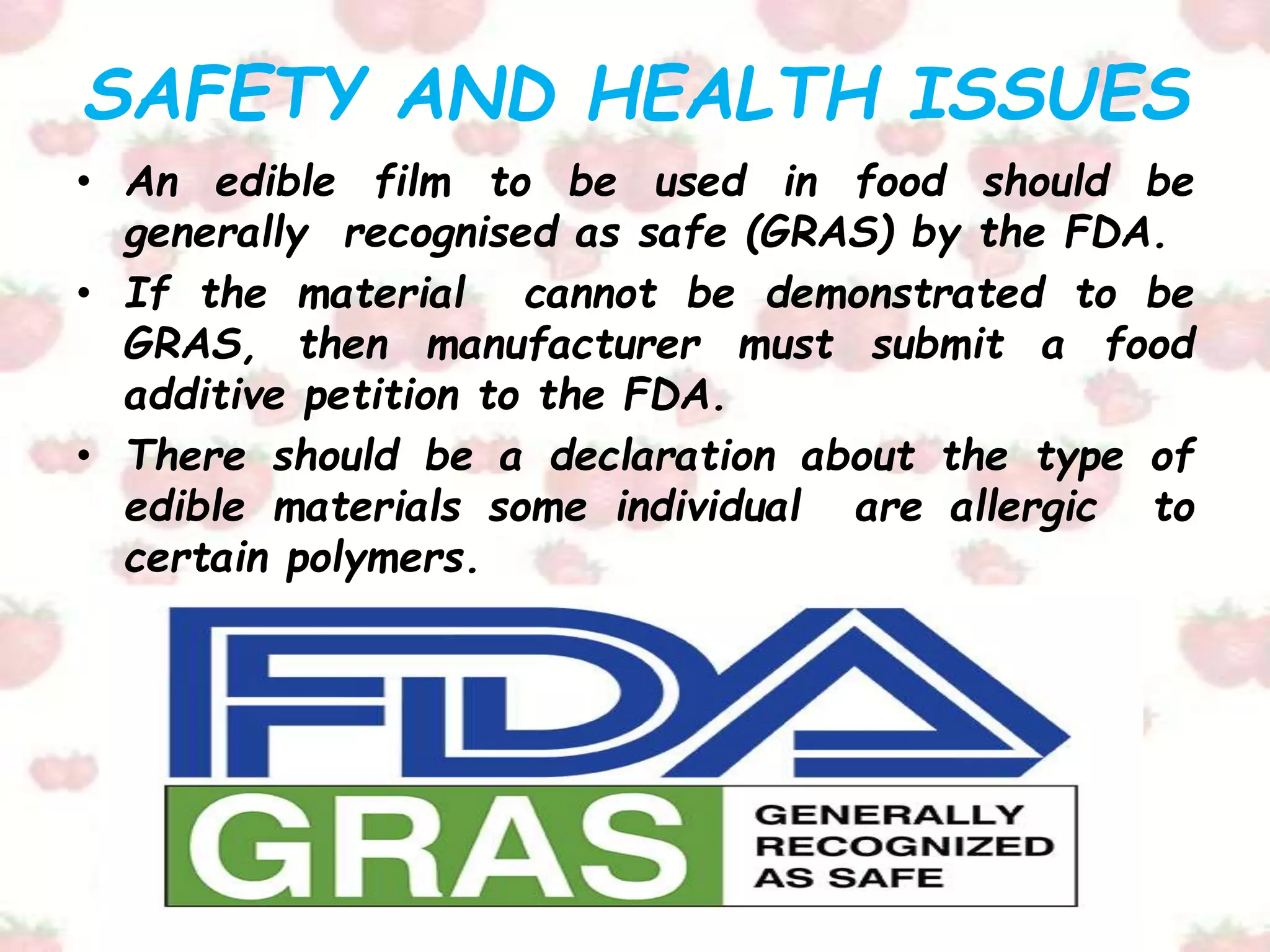 Edible films and coatings | PPTX