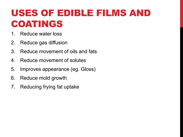 Edible films and coatings in food packaging by smridhi | PPTX