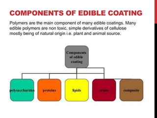 Edible films and coatings in food packaging by smridhi | PPTX