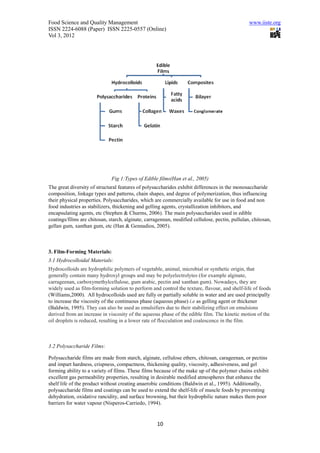 Edible films from polysaccharides | PDF