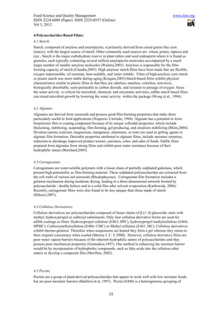 Edible films from polysaccharides | PDF