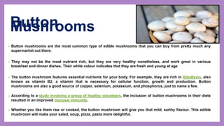 Edible mushrooms | PPTX