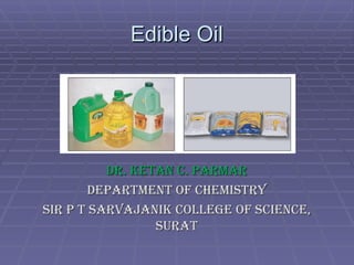 EDIBLE OIL properties and classification | PPT