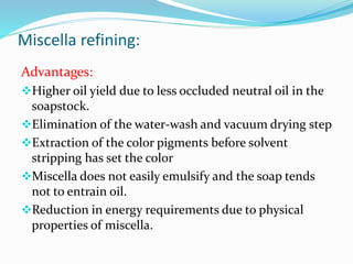 Edible oil refining | PPTX