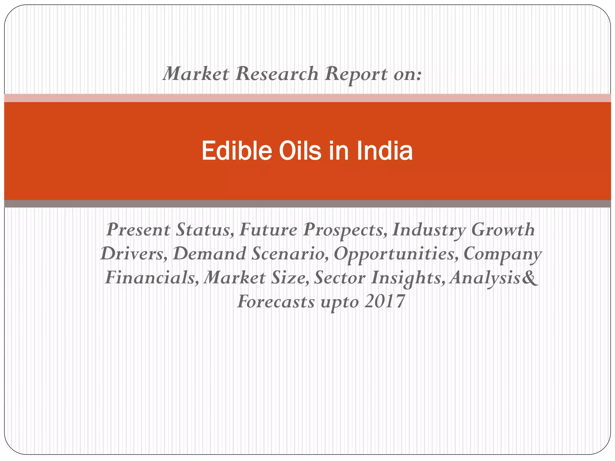 Edible oils in India | PDF