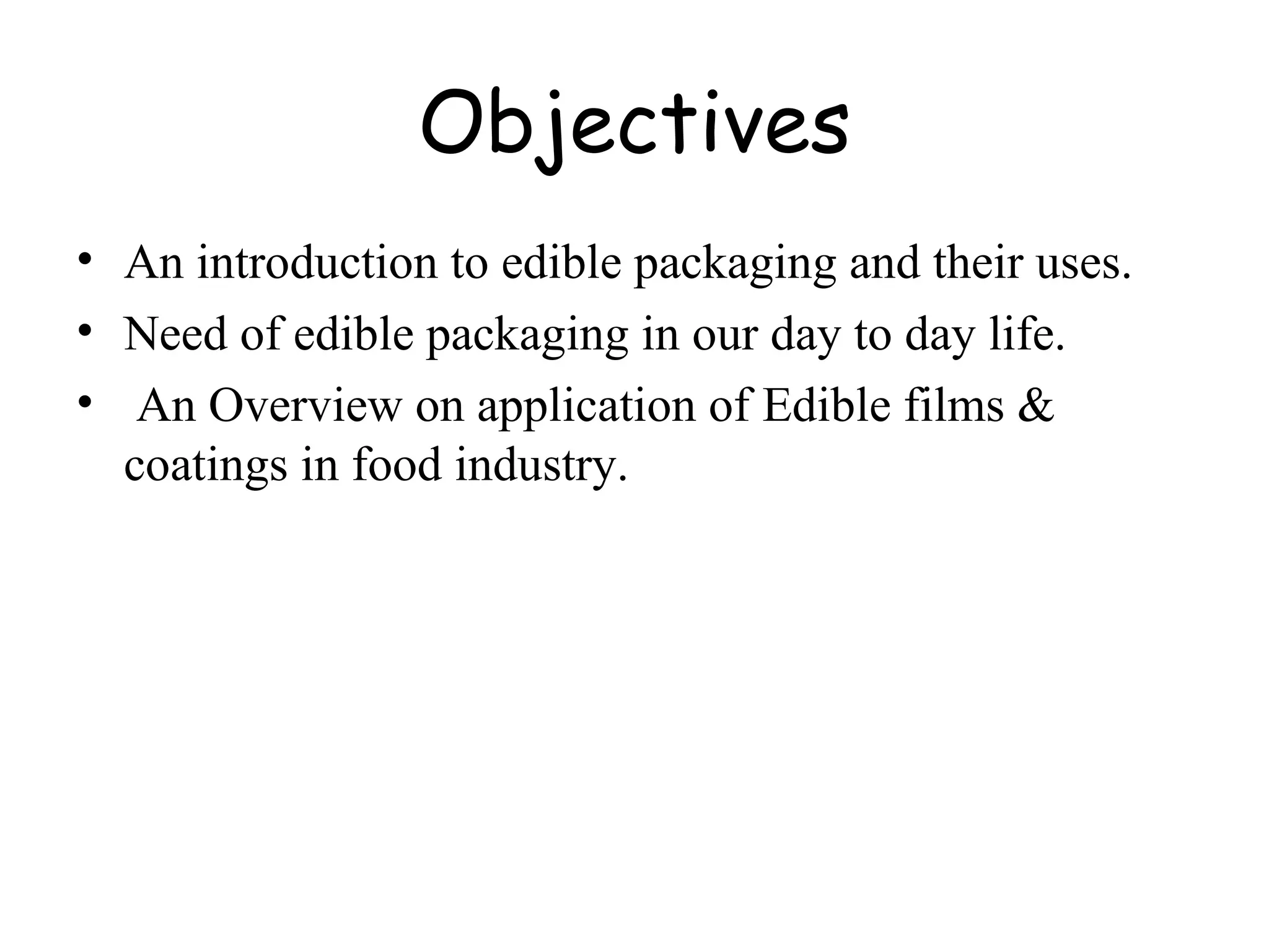 Edible Packaging | PPT