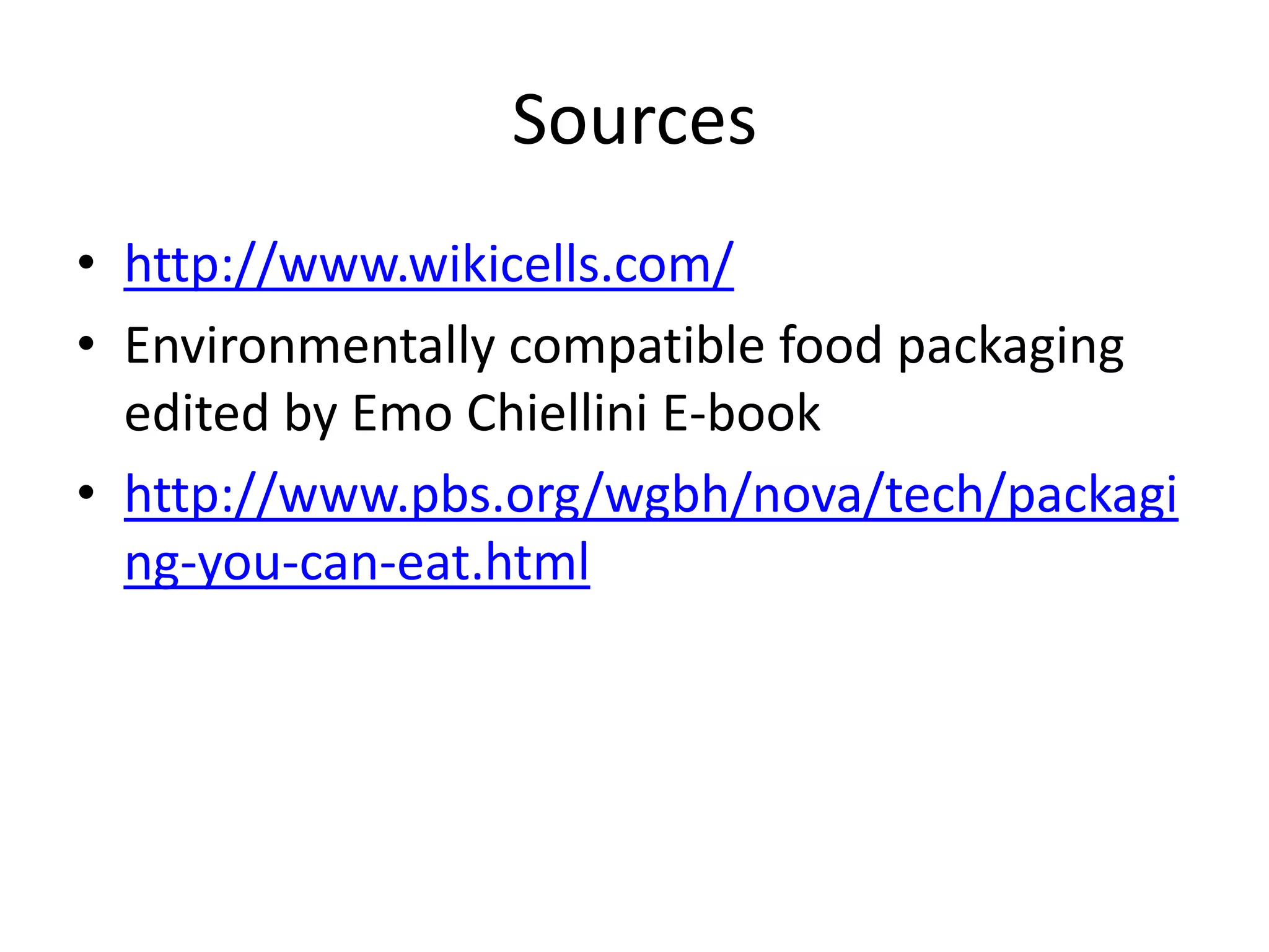 Edible packaging | PPTX
