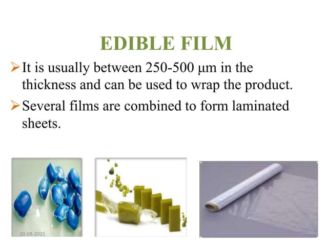 Edible Packaging | PPTX | Desserts and Baking | Food & Drink