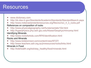 Edible Rocks | PPT | Free download