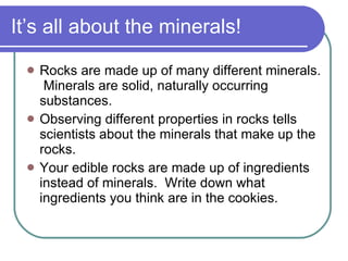 Edible Rocks | PPT