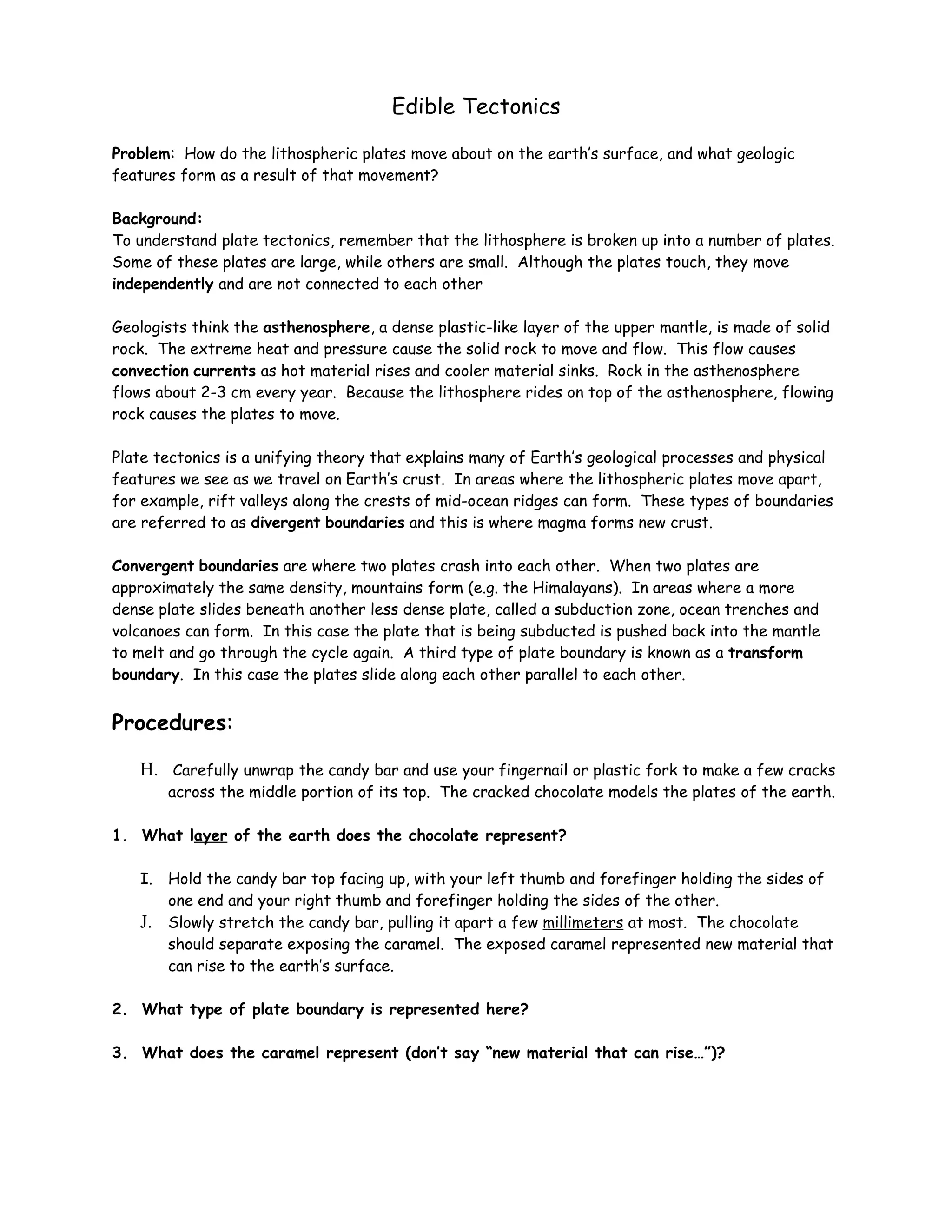 Edible Tectonics | DOC