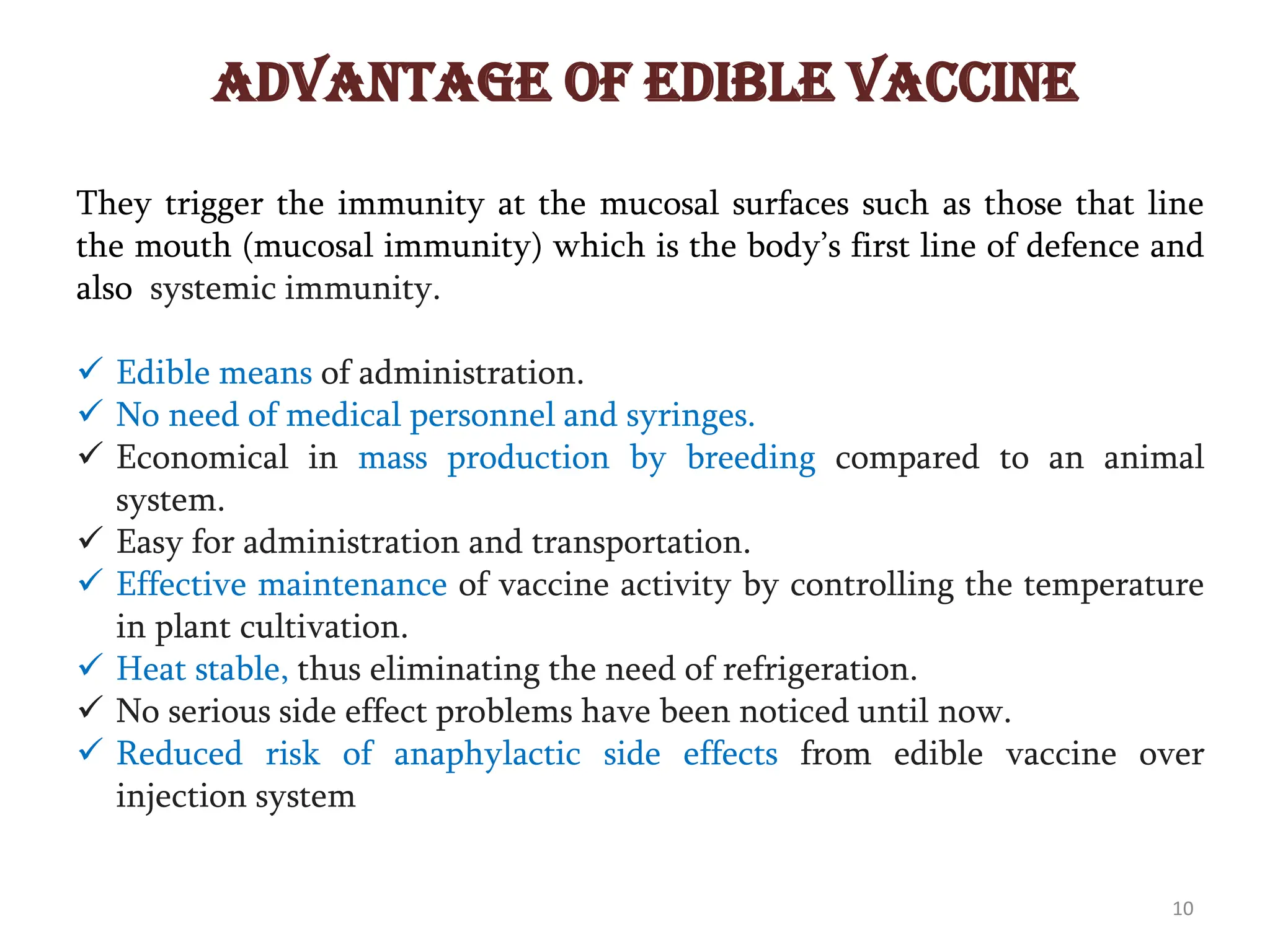 Overview on Edible Vaccine: Pros & Cons with Mechanism | PDF