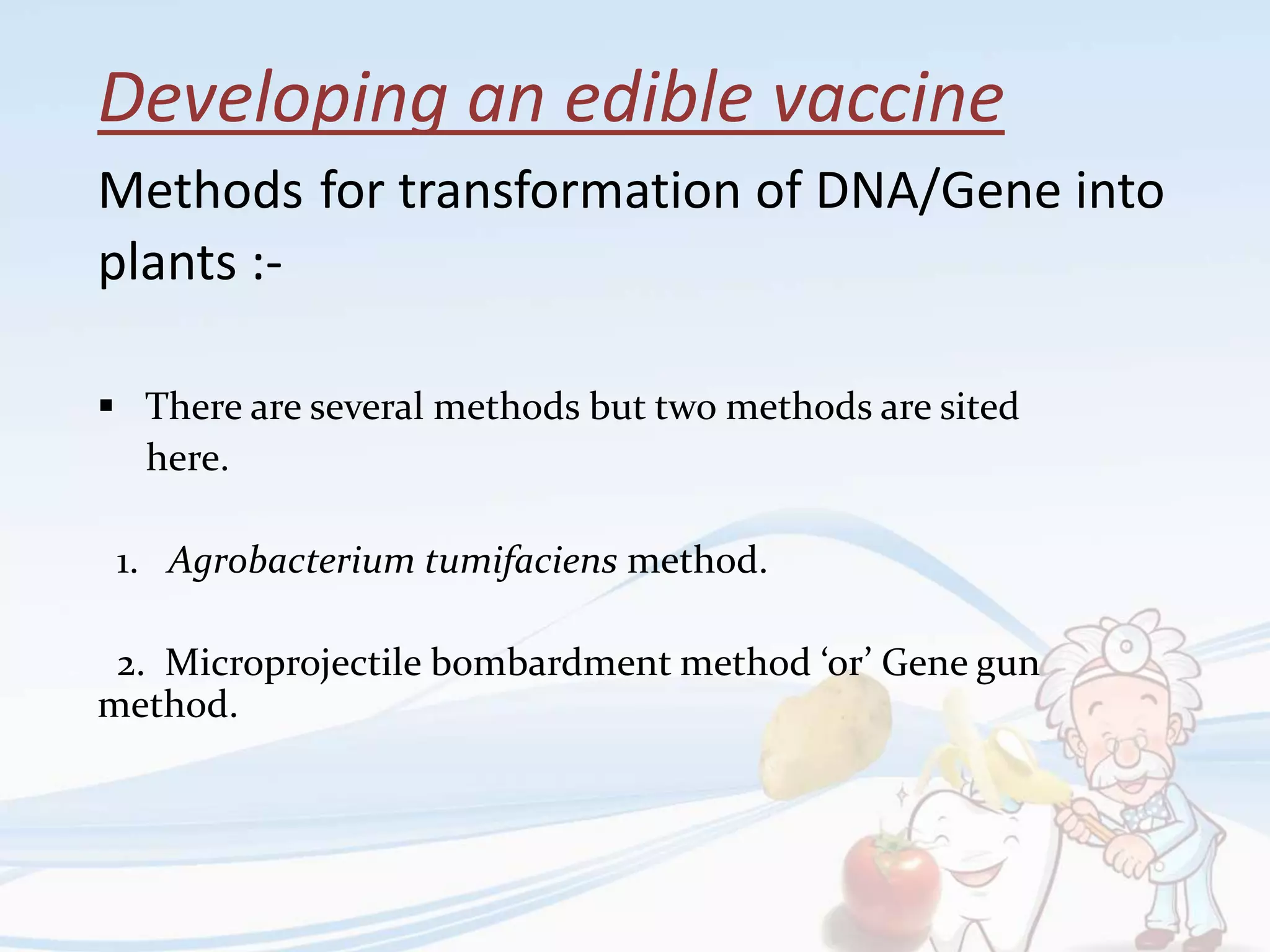 EDIBLE VACCINES | PPTX