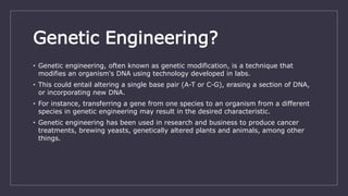 Edible vaccine production through genetic engineering.pptx