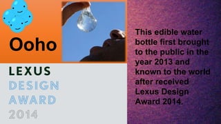 Edible water bottle | PPTX