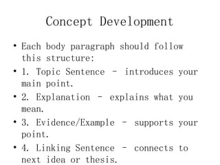 How to write a body paragraph in EDI format | PPTX