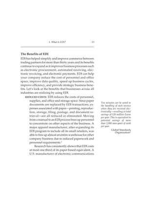 EDI Basics by Rochelle Cohen P. Excerpt | PDF