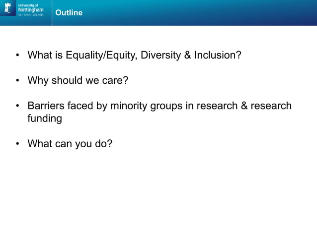 Equality, Diversity and Inclusion in Engineering and Physical Sciences ...