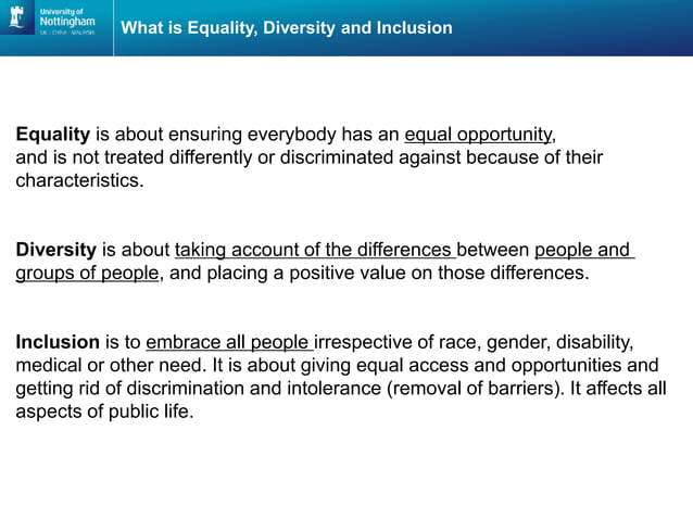 Equality, Diversity and Inclusion in Engineering and Physical Sciences ...