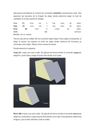 Edición de sólidos en autocad | DOCX