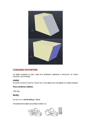 Edición de sólidos en autocad | DOCX